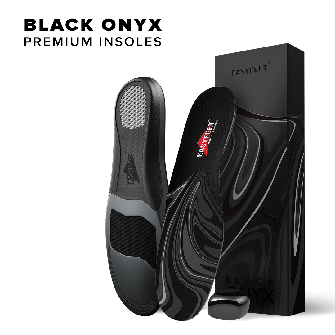 Introducing our Black Onyx Premium Insoles – EASYFEET. Orthotic solutions
