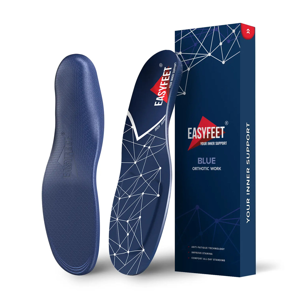 Easy Feet All-day Comfort Inserts | Medium Arch Support Insoles ...